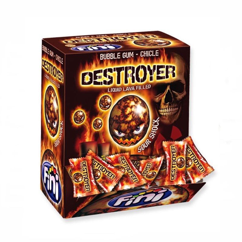 Grossiste Chewing-Gum Fini Destroyer (Boite de 200) - Réservé aux Pros